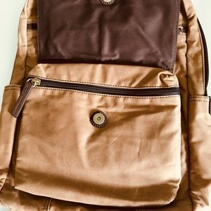 Fossil | Bags | Fossil Field Backpack Khaki Nwt | Poshmark